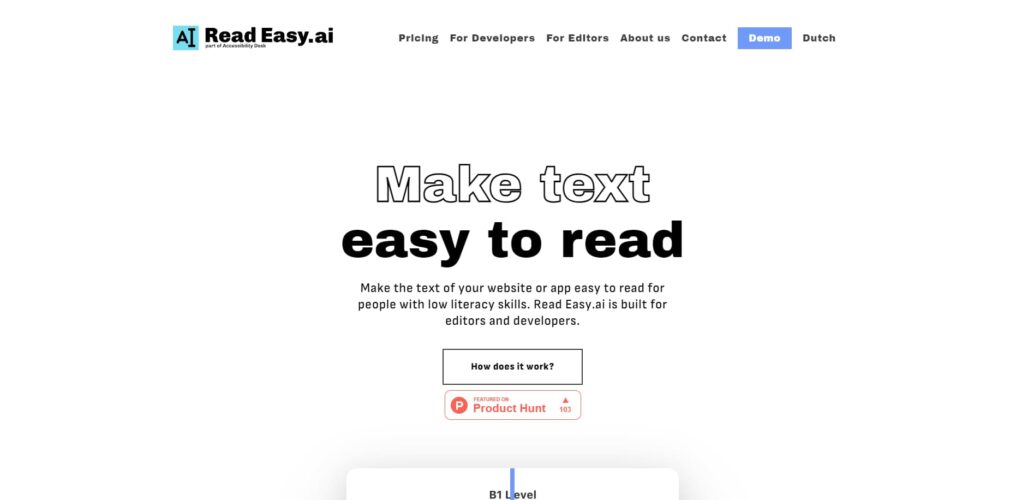 ReadEasy.ai - Make the text of your website or app easy to read for ...