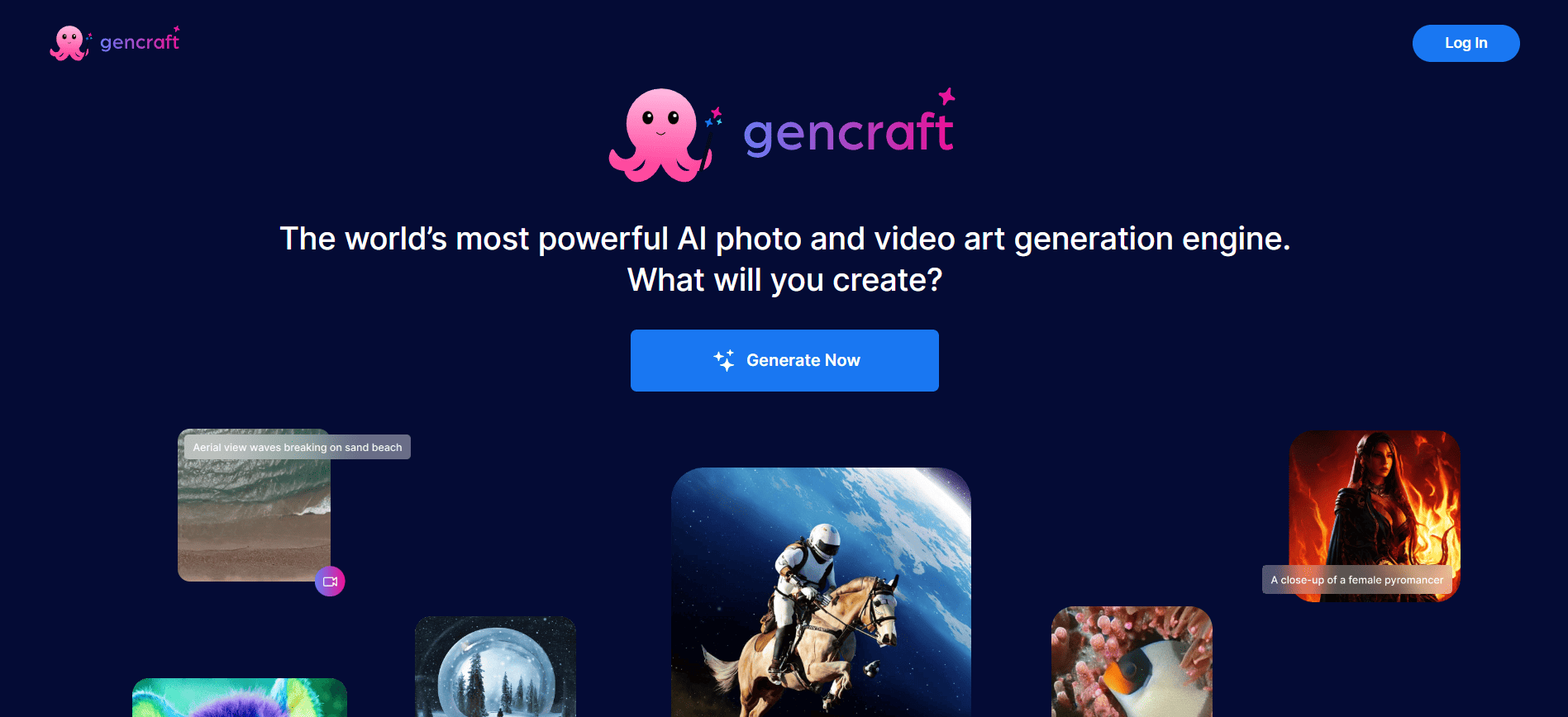 Gencraft - Generates personalized art photos.